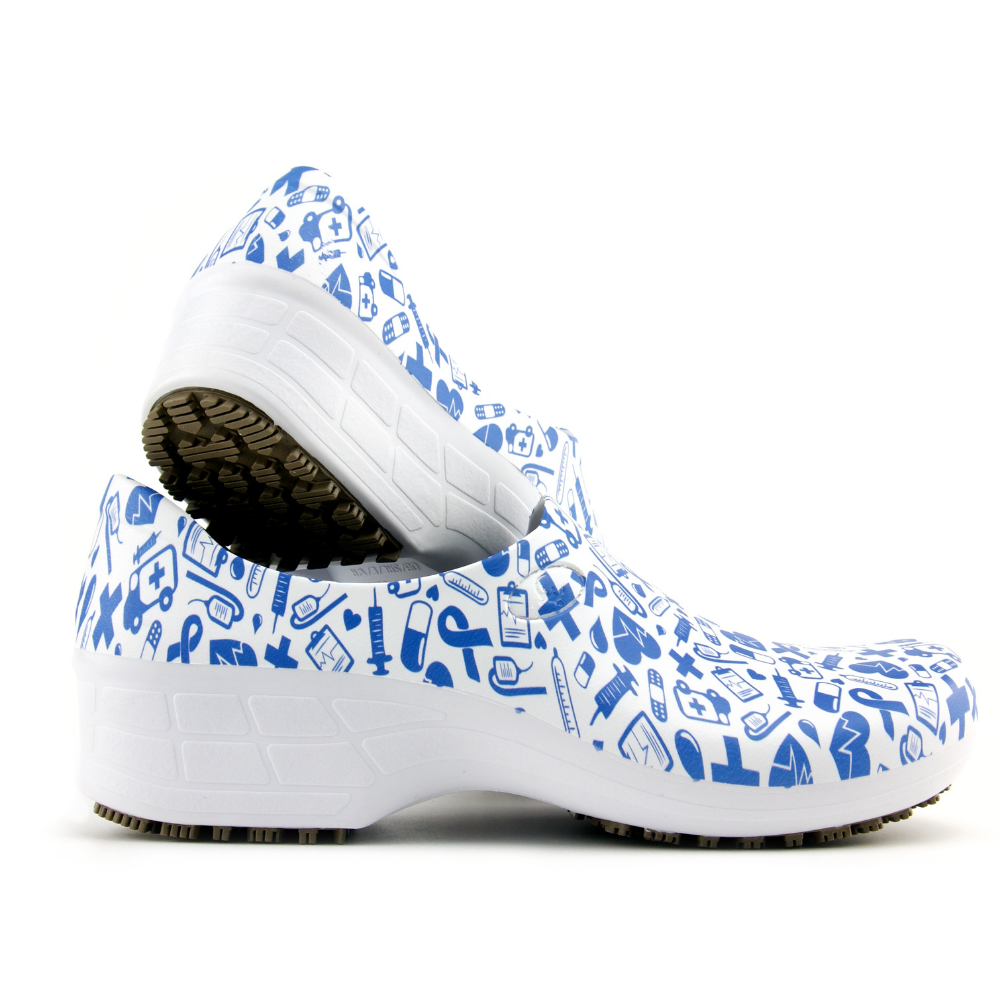 Sticky Professional Shoes for Women Printed - Hospital Icons – STICKY ...